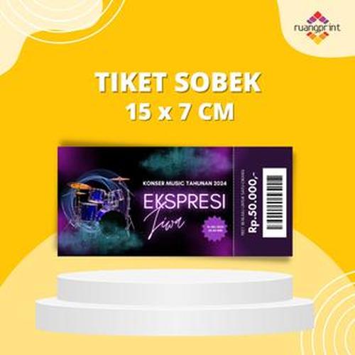 Jual tiket karcis sobek/tiket event/tiket acara/tiket konser kertas ...