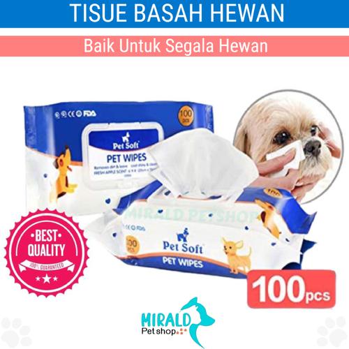 Jual Tissue Basah Hewan Pet Soft Pet Wipes Tisu Basah Anjing Kucing ...