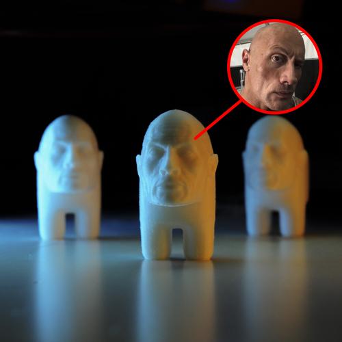 Jual (3D Print) the rock amogus, sussy rocky, sus rock, among us sus ...