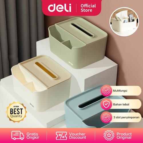Jual Deli Tissue Box / Tempat Tissue Warna Pastel Multifungsi PJ100 ...