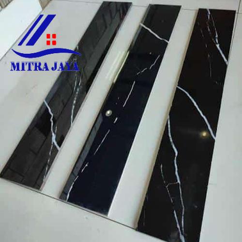 Jual LIST PLINT GRANIT 10X60 KERAMIK DINDING PIJAKAN LANTAI HITAM MOTIF ...