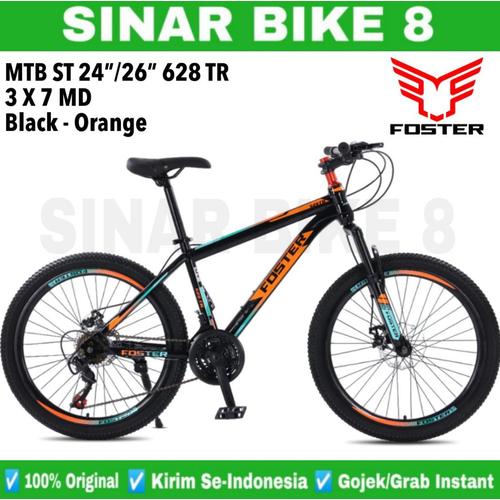 Jual Sepeda Gunung 26 Inch MT FOSTER 5533 3x7 Speed Cakram - Black Red ...