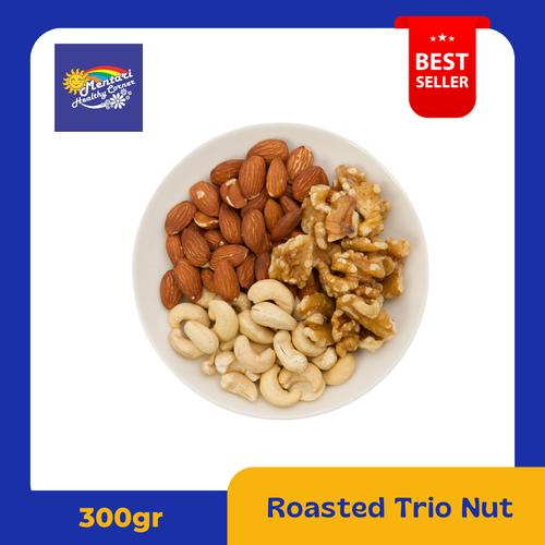 Jual TRIO NUT - ROASTED MIX NUT 3 VARIAN WALNUT,CASHEW,ALMOND 300Gram ...