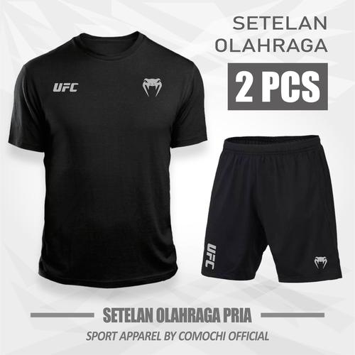 Promo Setelan Baju dan Celana Olahraga Pria UFC Tracksuit Fighter Dry ...