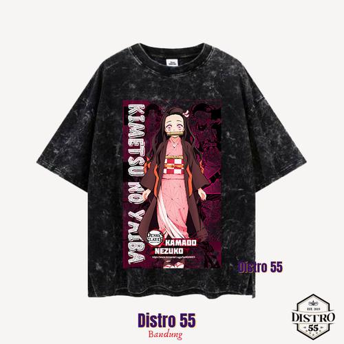 Jual KAOS WASHED KIMETSU NO YAIBA / WASHED OVERSIZE / NEZUKO KAMADO ...