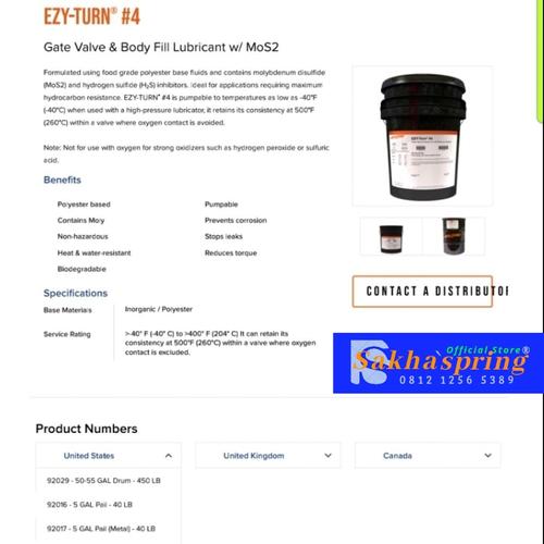 Jual GATE VALVE & BODY FILL LUBRICANT W/moS2 EZY - TURN # 4 - Jakarta ...