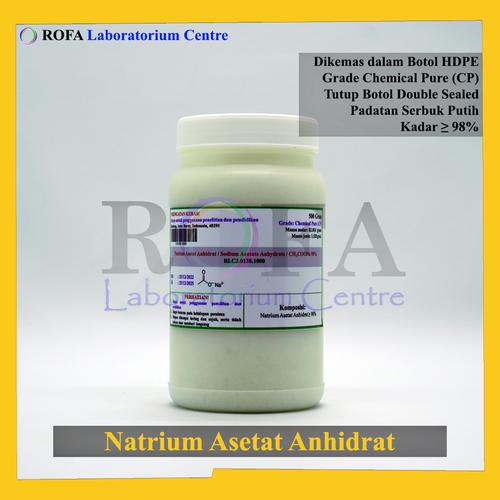 Jual Natrium Asetat Anhidrat / Sodium Acetate / CH3COONa CP 500 Gram ...