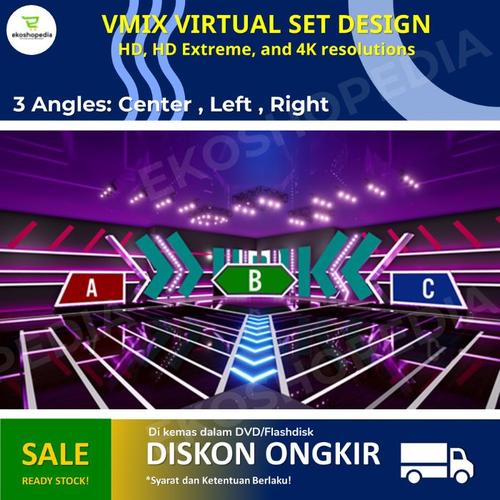 Jual Virtual Set Design For vMix - Stage 03 vol 32 - Kota Surabaya ...