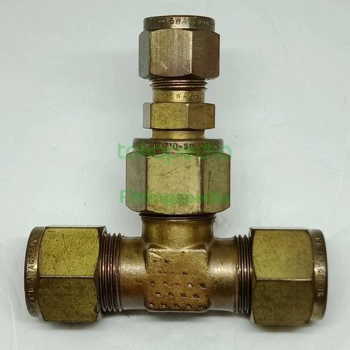 Jual Fitting Union Tee Reducer OD 1/2" X OD 1/2" X OD 3/8" Brass ...