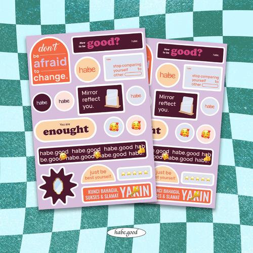 Jual Sticker self care / Sticker Pack / Sticker kiss cut / sticker A5 ...