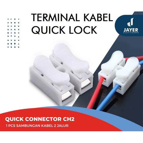 Jual Quick connector cable 2 pin terminal Sambungan kabel mini 2 jalur ...