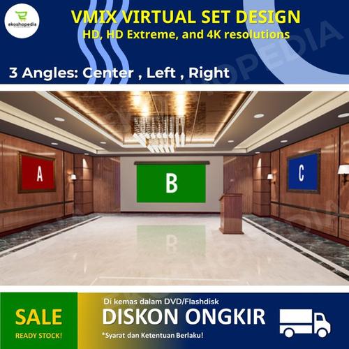 Jual Virtual Set Design For vMix - Meeting 03 v31 - DVD - Kota Surabaya ...