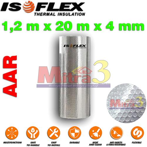 Jual ISOFLEX Thermal Insulation AAR 1,2 x 20 m Aluminium Foil Peredam ...