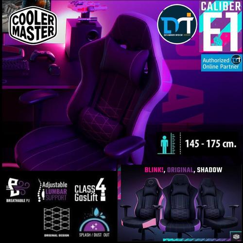 Promo Cooler Master CALIBER E1 - High Comfort Ergonomic Gaming Chair - ORIGINAL Cicil 0% 3x ...