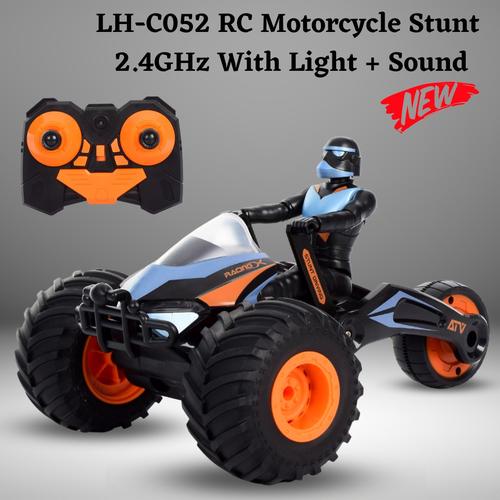 Promo LH-C052 Rc Motorcycle Stunt 2.4GHz With Light + Sound / Rc Stunt ...