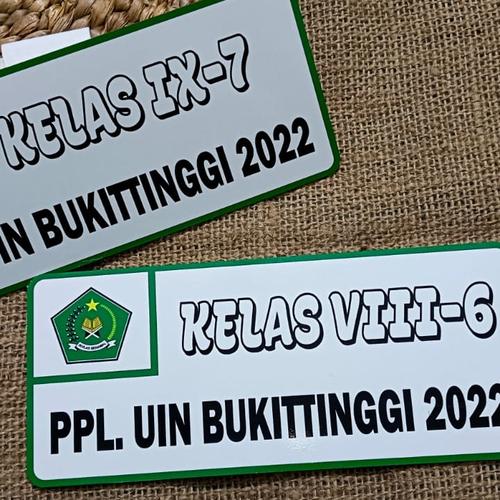 Jual Label Papan Nama Kelas Akrilik Sign Ruangan Ukuran 21x9 cm Costum ...