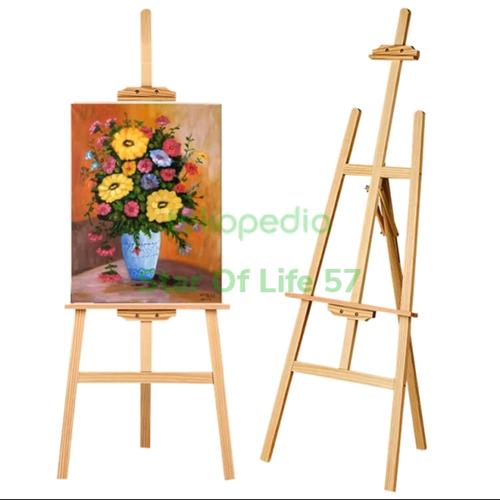 Promo Easel Wooden Frame Foto Lukisan Lukis Stand Kayu - 150 Cm ...