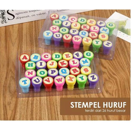 Jual STEMPEL ABC / alphabet stamp/stamp/ stempel huruf/mainan anak ...