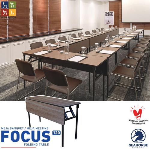 Jual Meja IBM Meja Rapat Meja Lipat - Seahorse FOCUS 120 - HPL + Tutup ...