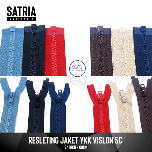 Jual RESLETING ZIPPER JAKET YKK VISLON 60 CM (24 INCH) RIT JAKET YKK 5C - 573 KREM - Kota ...
