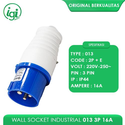 Jual SOCKET MOBILE MOUNTING 3 PIN 16A SOKET PLUG STOP KONTAK INDUSTRI ...