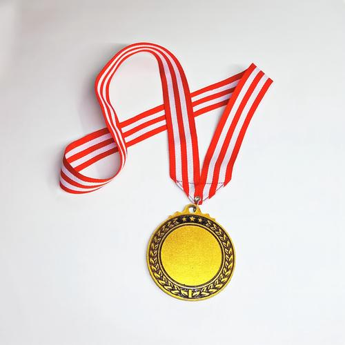 Jual Medali Resin Warna Emas Gold Plus Tali Mendali Custom Penghargaan ...