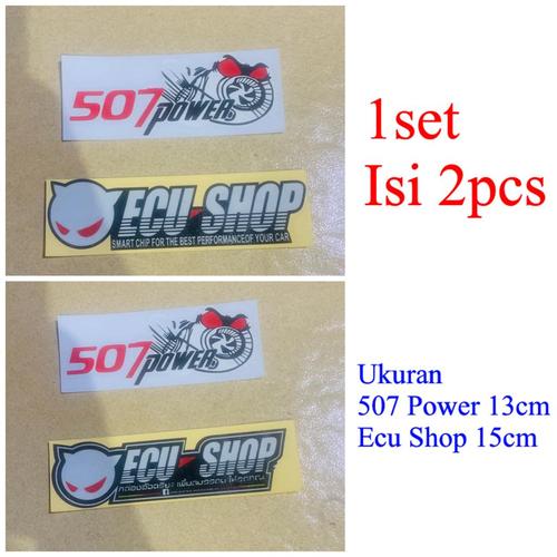 Jual Sticker Set Mobil JDM 507 Power Ecu Shop - 02 ecu shop tha - Kota ...