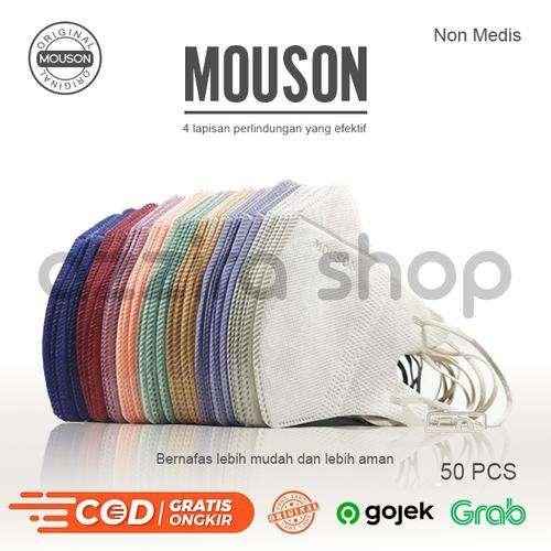 Promo Masker Duckbill Mouson ISI 50pcs EMBOS MOUSON 4ply facemask - DB ...