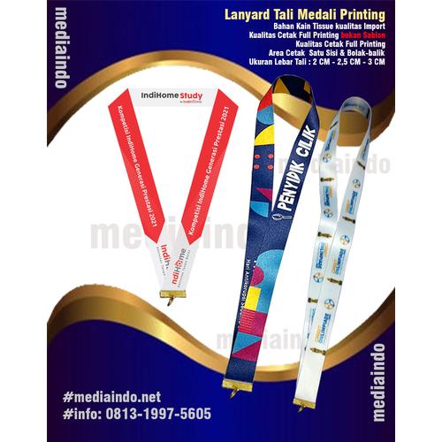 Jual Tali Medali + Logo Custom Full Printing - Satu Sisi, 2,5cm ...