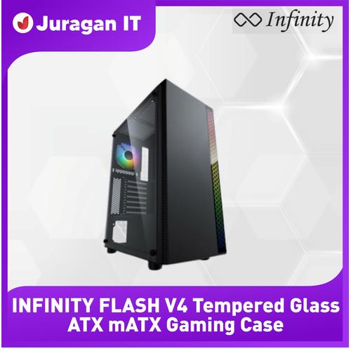Jual INFINITY FLASH V4 Tempered Glass - ATX mATX Gaming Case - Kota ...