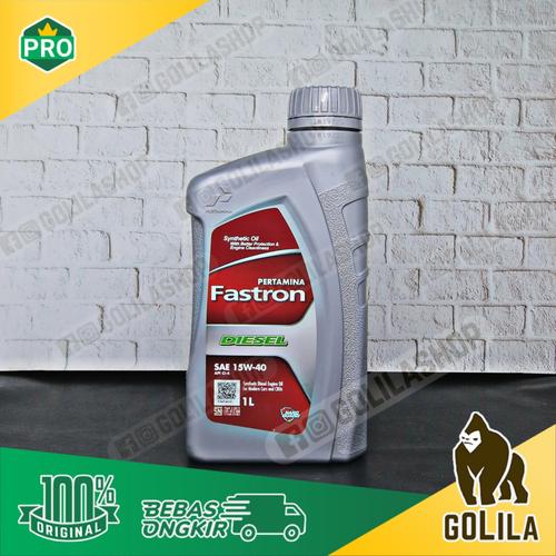 Jual Oli Mesin Pertamina Fastron Diesel 15W-40 1 Liter (1L) CI-4 ...