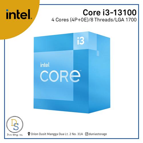 Promo INTEL Core i3 13100 4 Core 8 Threads Alder Lake LGA1700 Processor ...