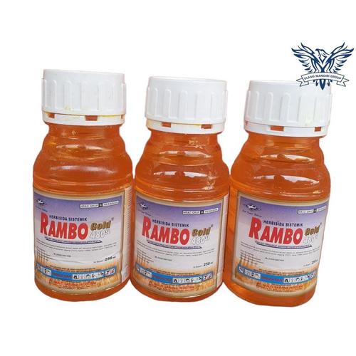 Jual Herbisida Pembasmi Rumput Liar Dosis Tinggi Rambo Gold 250ml ...