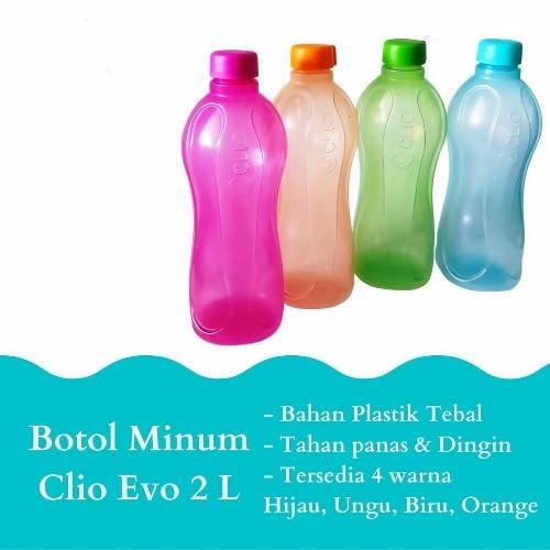 Jual Botol air minum olahraga 2L gym lari sepeda bottle clio Evo Flip ...