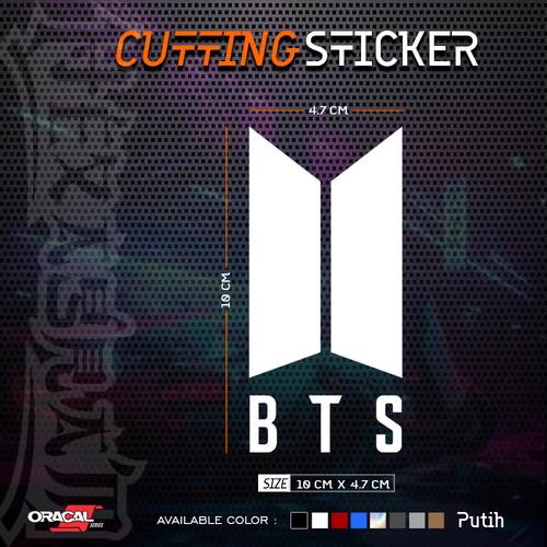 Jual Cutting Sticker BTS Logo Besar | Stiker Logo BTS Small | BTS ...