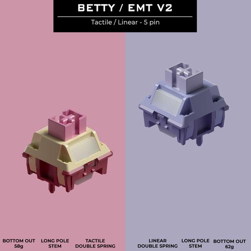 Jual EMT V2 (Linear) & Betty Switch (Tactile) Mechanical Keyboard - EMT ...