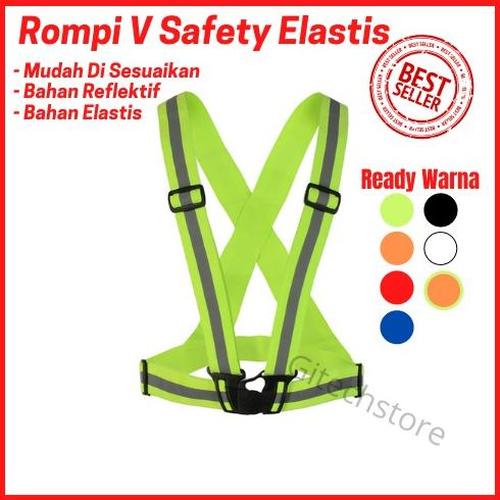 Jual Premium Rompi Safety Karet Elastis Rompi V Rompi Proyek Rompi ...