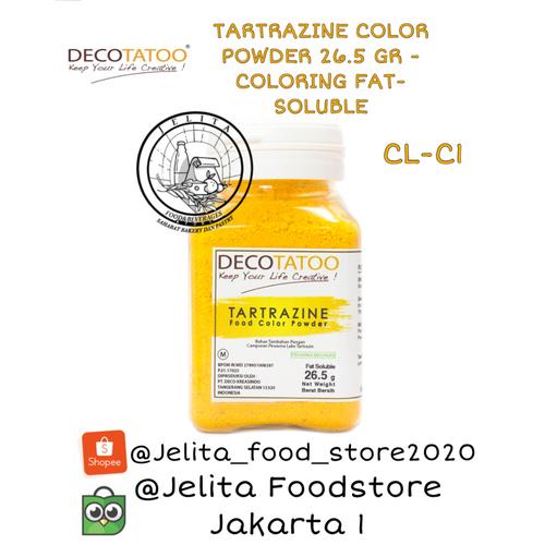 Jual Decotatoo TARTRAZINE COLOR POWDER 26.5 GR - COLORING FAT-SOLUBLE ...
