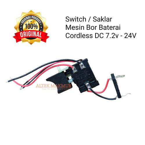 Jual Sparepart Saklar Switch Mesin Bor Baterai DC Cordless 12v 14v 16v ...