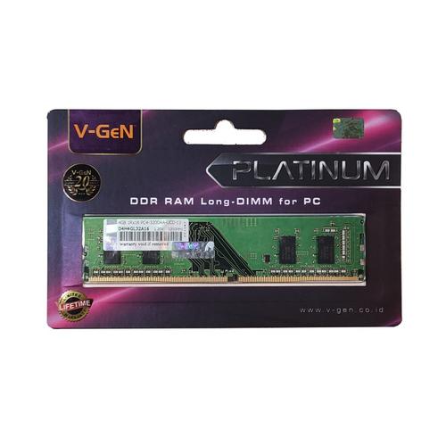 Jual DDR4 4GB PC25600/3200Mhz RAM PC/Komputer V-GeN Longdimm PLATINUM ...