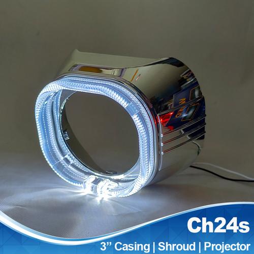 Jual CH24s - Casing Shroud Souid Projector 3 inch Crystal angel Eyes ...