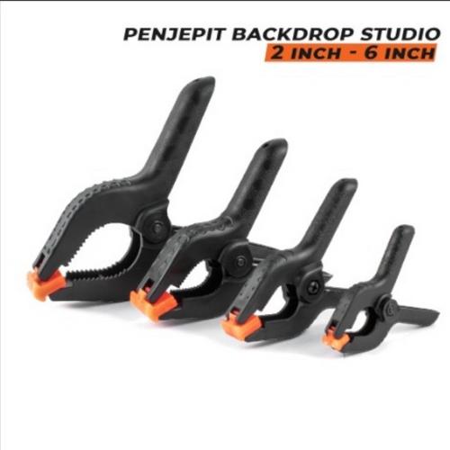 Jual klip dan clip penjepit Backdrop Clamp Studio Fotografi 2-9 Inch ...
