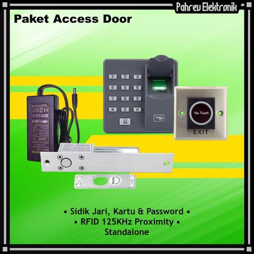 Jual Paket Access Door Fingerprint X6 Access Control - Pintu Kaca ...