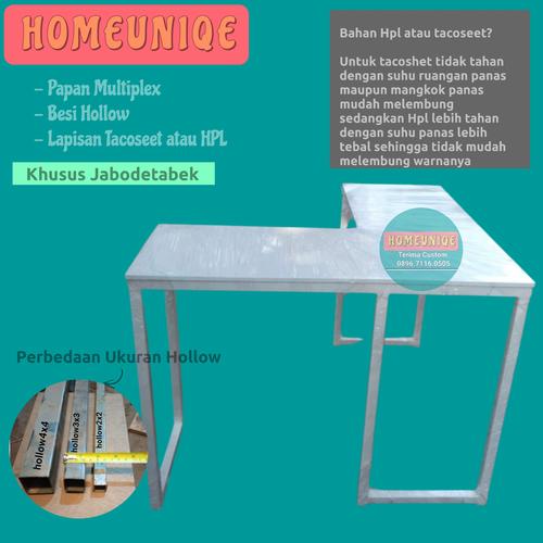 Jual Meja kerja kantor / meja letter L / meja belajar komputer gaming ...