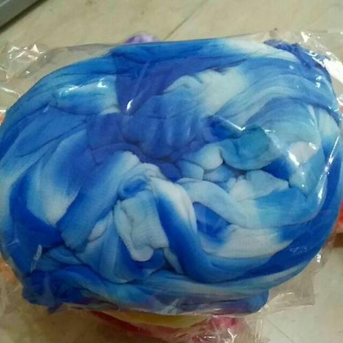 Jual Kain stoking gradasi Turkis Putih kain stoking warna Ukuran 50 cm ...