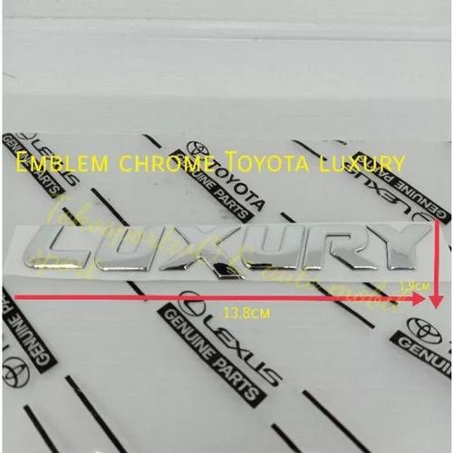 Jual Emblem sitker Lambang logo Huruf Tulisan Toyota Luxury model Ori ...