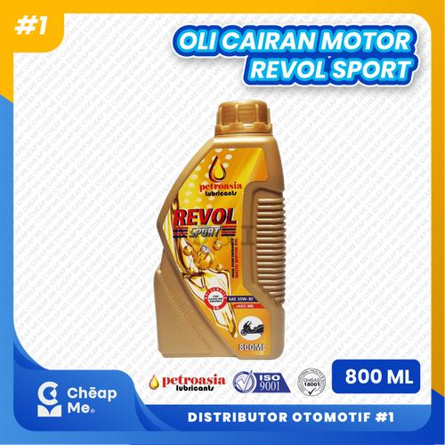 Jual Oli Oil Motor SNI Revol Sport SAE 10W30 API-SN JASO-MB 800ml - Kab ...