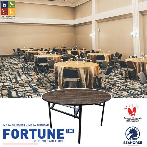 Jual Meja Banquet Meja Bundar Meja Lipat - Seahorse Fortune 180 - HPL ...