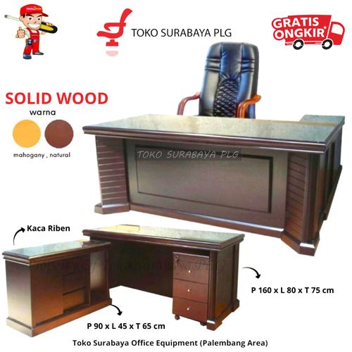 Jual Meja Direktur Meja Kerja Pimpinan Meja Kerja L Meja Kantor Kayu 1 ...