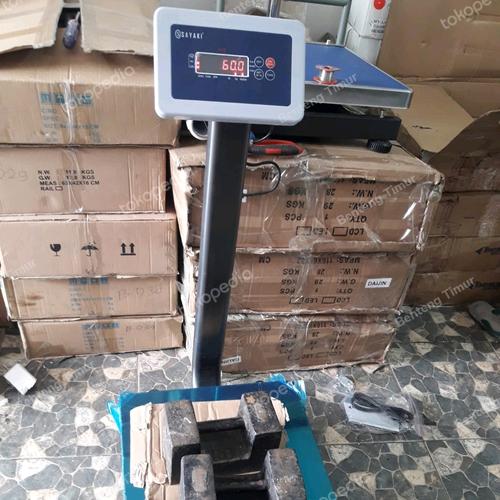 Jual timbangan duduk bench scale Sayaki HW 150kg.300kg.500kg.750kg.1ton ...